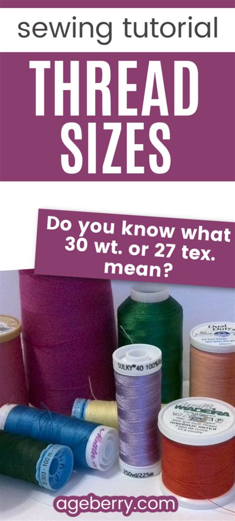 Image result for Understanding Sewing Thread Sizes