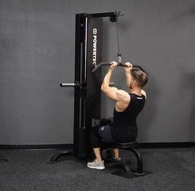 Image result for Powertec Lat Pulldown Machine