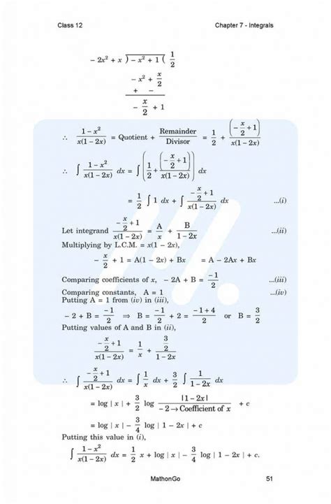 Image result for Class 12 Maths Chapter 7 All Formulas One Page