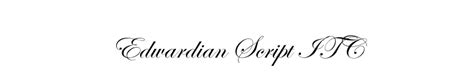 Image result for Example of Edwardian Script