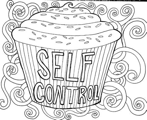 Image result for Self-Control Color Page