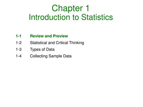 Image result for Introduction to Statistics Chapter One