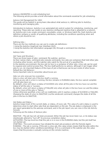 Image result for Informatica Scheduler AutoSys