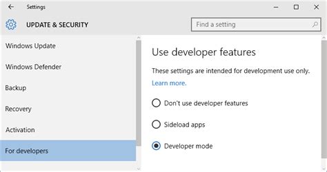 Image result for Side Loading App Windows 10