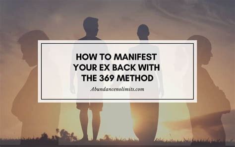 Image result for 369 Method Example Person