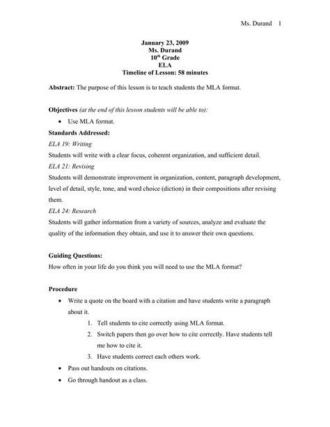 Image result for Module 1 Lesson 2 MLA Discussion