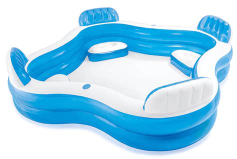 This Inflatable Pool Has 4 Seats For Maximum Comfort While Enjoying The Sun
