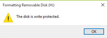 Image result for The Disk Is Write Protected