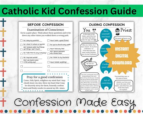 Image result for Catholic Confession Guide. Printable