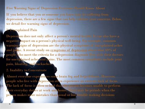Image result for Depression Warning Signs