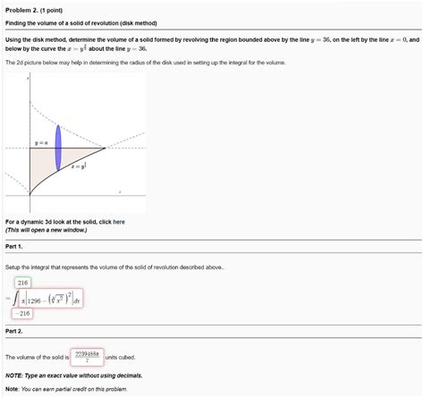 Image result for Volume Using Disk Method