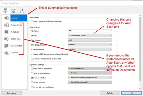 Image result for Change Canon Scanner Destination Folder