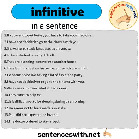 Image result for Sentences Using Infinitive