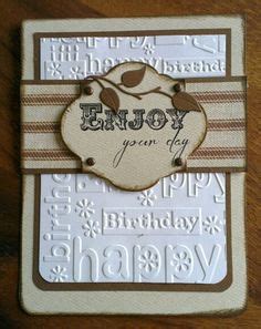 Image result for Cards Using Cuttlebug Happy Birthday Embossing Folder