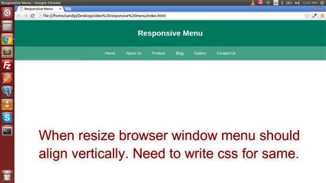 Image result for Menu Bar HTML/CSS