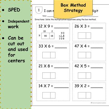 Image result for Box Method for Math