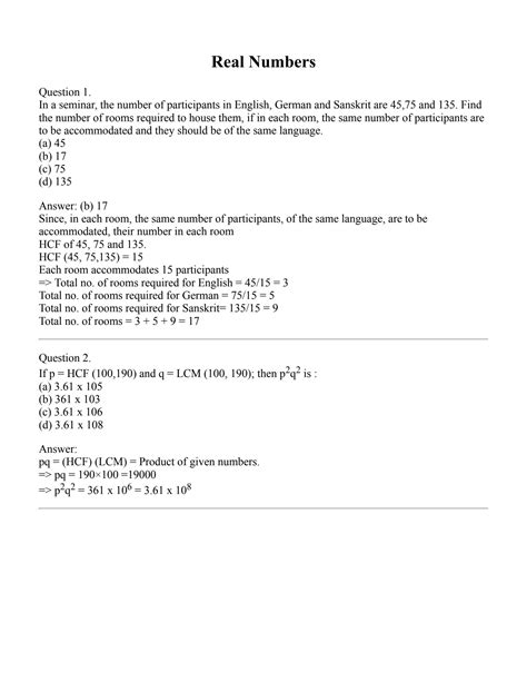 Image result for MCQ Lesson 1 Class 10 Maths