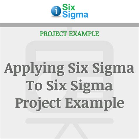 Image result for 6 Sigma Project Selection