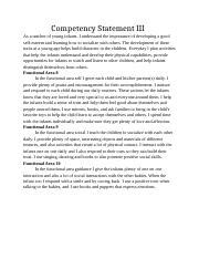 Image result for Competency Statement 4