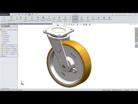 Image result for Caster Wheel SolidWorks
