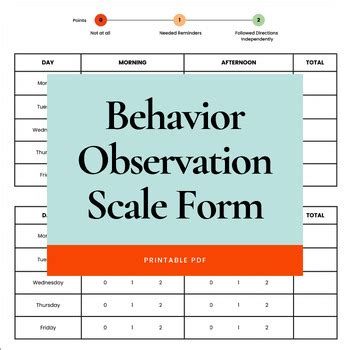 Image result for Behavior Observation System Excel