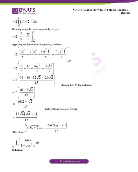 Image result for Class 12 Maths Chapter 7 All Formulas One Page