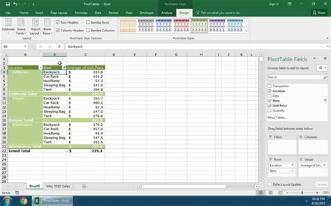 Image result for Pivot Table in Excel Tutorial