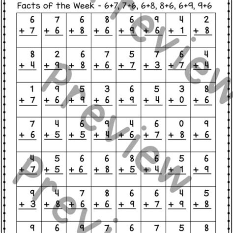 Image result for Addition Fact Fluency Worksheets