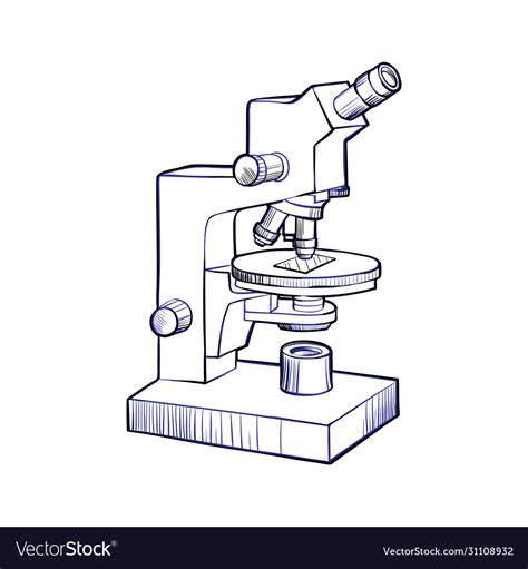 Image result for Microscope Line Art