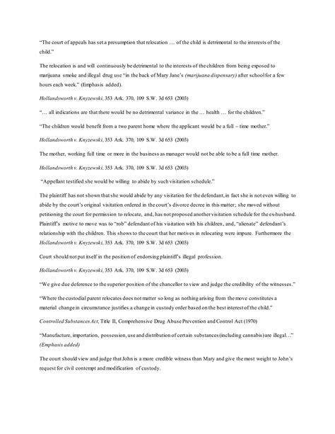 Image result for Memorandum of Law Example