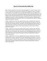 Image result for Example Speech for Reflection