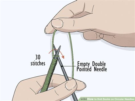 Image result for Knitting Socks Using Circular Needles