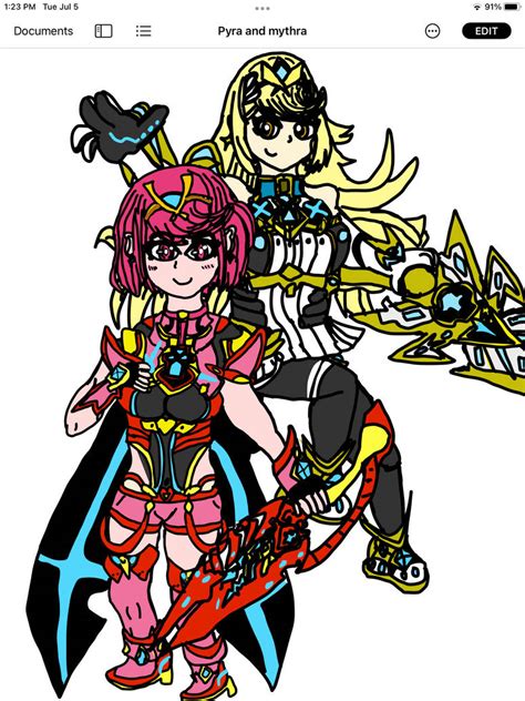 Image result for Pyra X Mythra deviantART