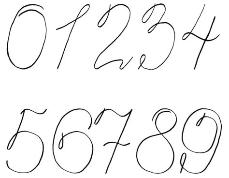 Image result for Cursive Writing Numbers