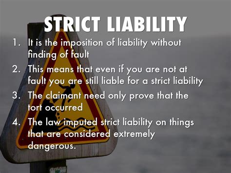 Image result for Strict Liability Examples
