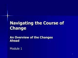 Image result for Navigating Change Course