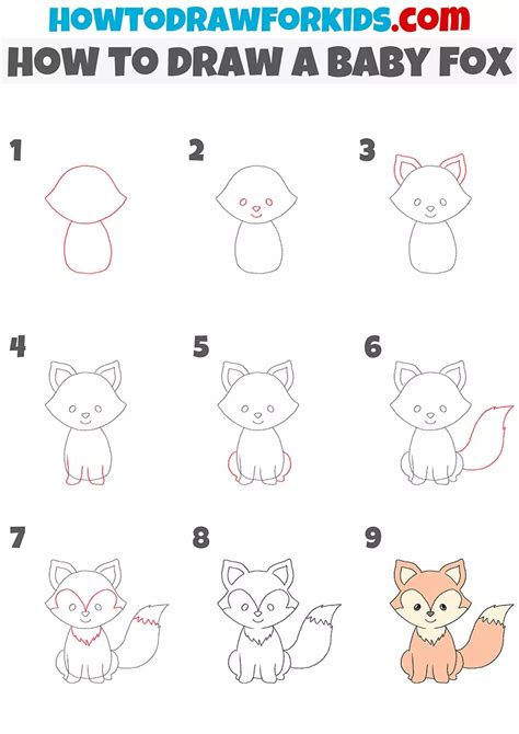 Image result for Fox Drawing Tutorial