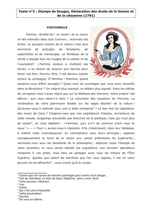 Image result for Olympes De Gouges Postambule
