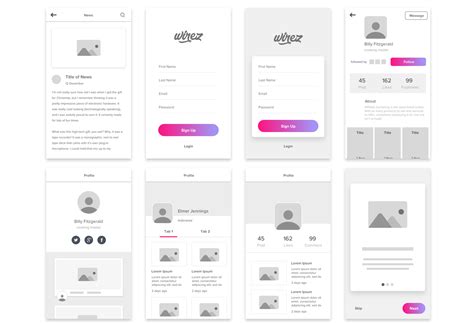 Image result for Free UI Wireframe