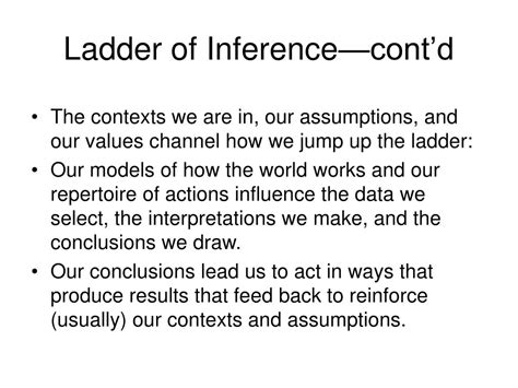 Image result for Ladder of Inference Slide