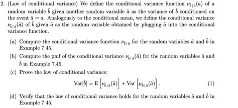Image result for Conditional Variance Formula