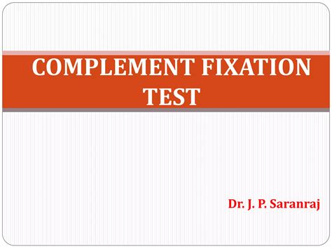 Image result for CFT Test Complement Fisation Test
