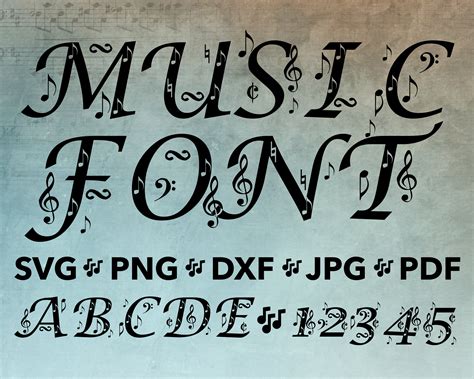 Image result for Music Note Text Font