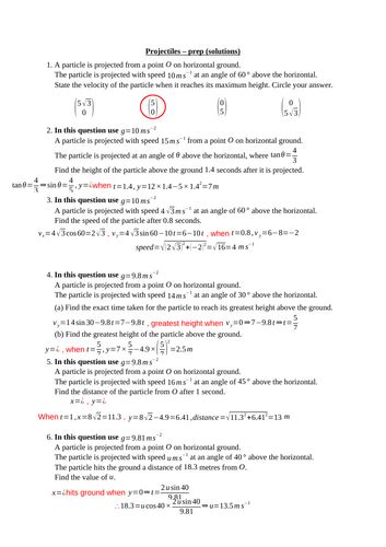 Image result for Projectiles a Level Maths