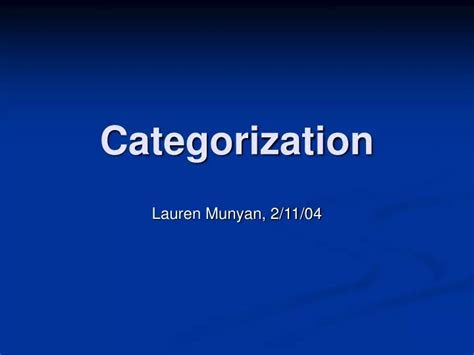 Image result for Categorization Breakdown Slide