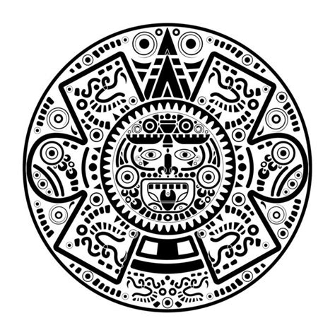 Image result for Aztec Sun Eye Pattern