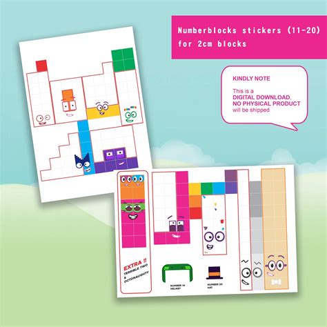 Image result for NumberBlocks Face Stickers