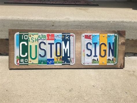 Image result for Custom License Plate Signs