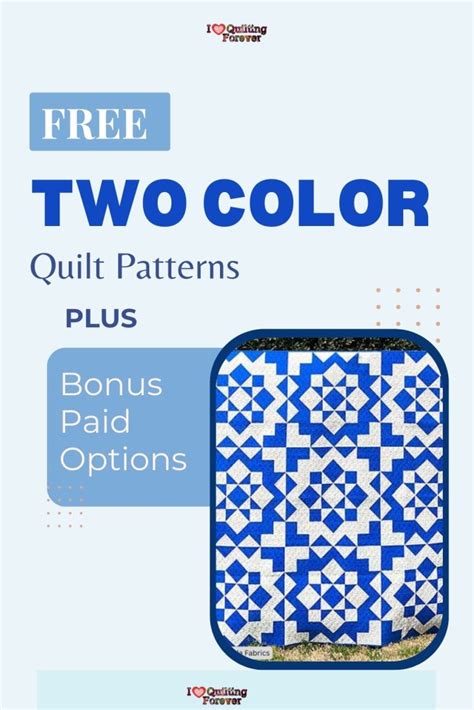 Image result for Simple Two-Color Quilt Patterns