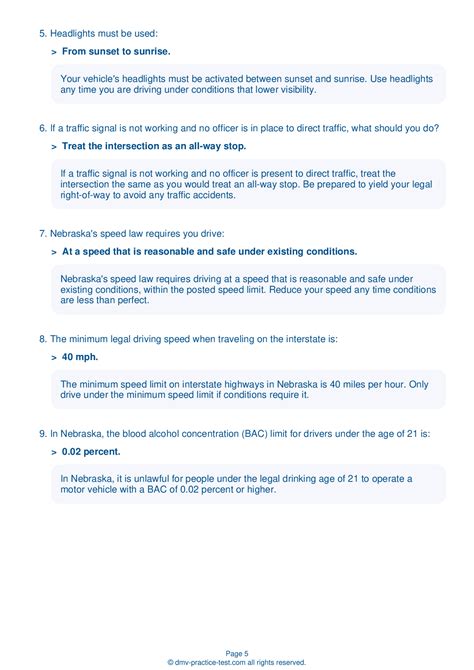 Image result for Nebraska DMV Knowledge Test